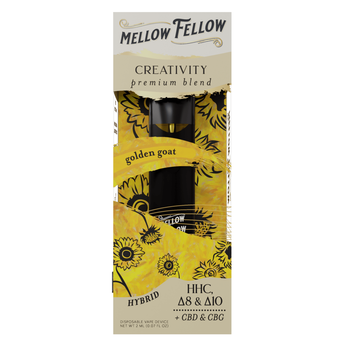 Creativity Blend 2ml Disposable Vape - Golden Goat (Hybrid) - Mellow Fellow