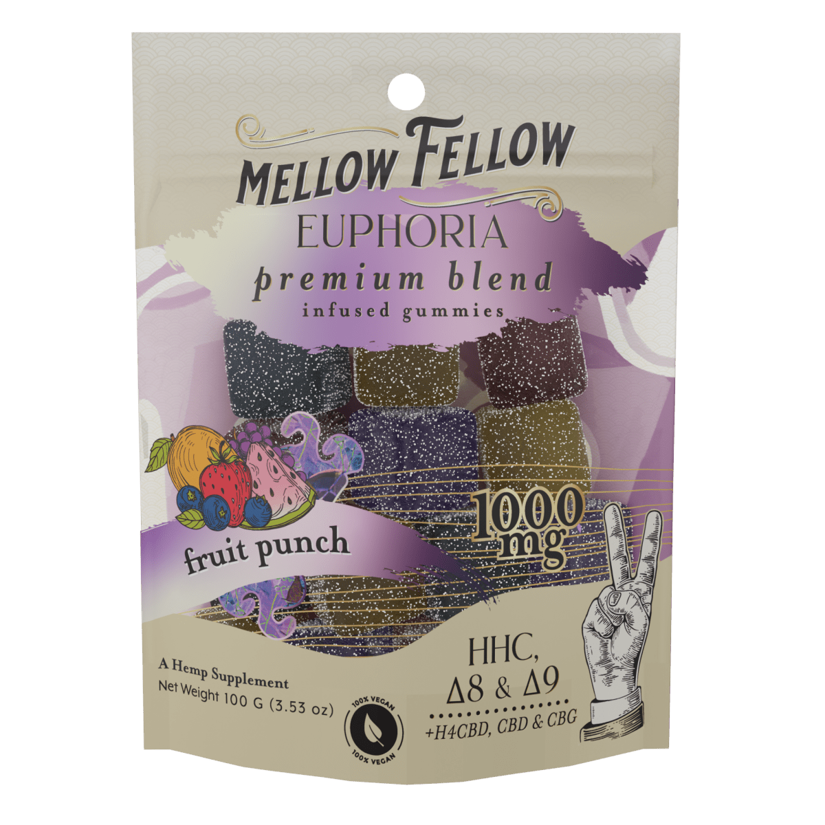 Euphoria Blend M-Fusions BAGS Fruit Punch - Mellow Fellow Euphoria Blend M-Fusions BAGS Fruit Punch - Mellow Fellow