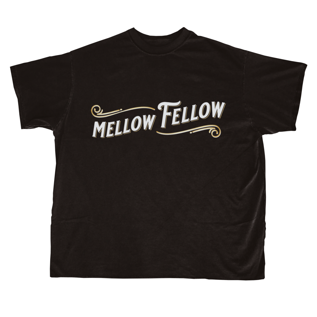 Mellow Fellow Black Logo T-Shirt - Mellow Fellow